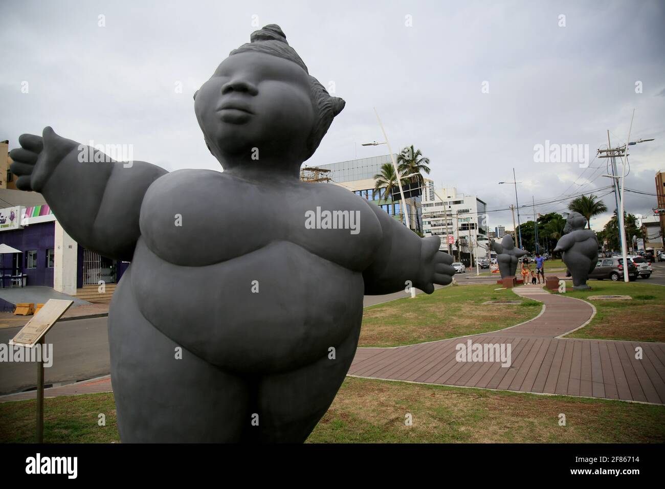 salvador, bahia, brazil - january 15, 2021: Sculpture of the chubby ...