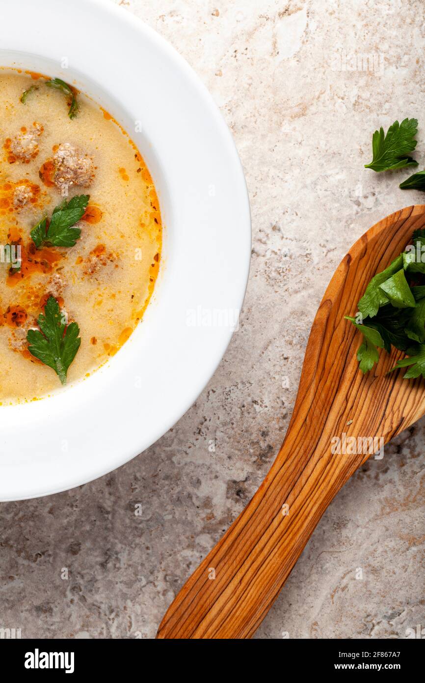 Meatball top view hi-res stock photography and images - Alamy