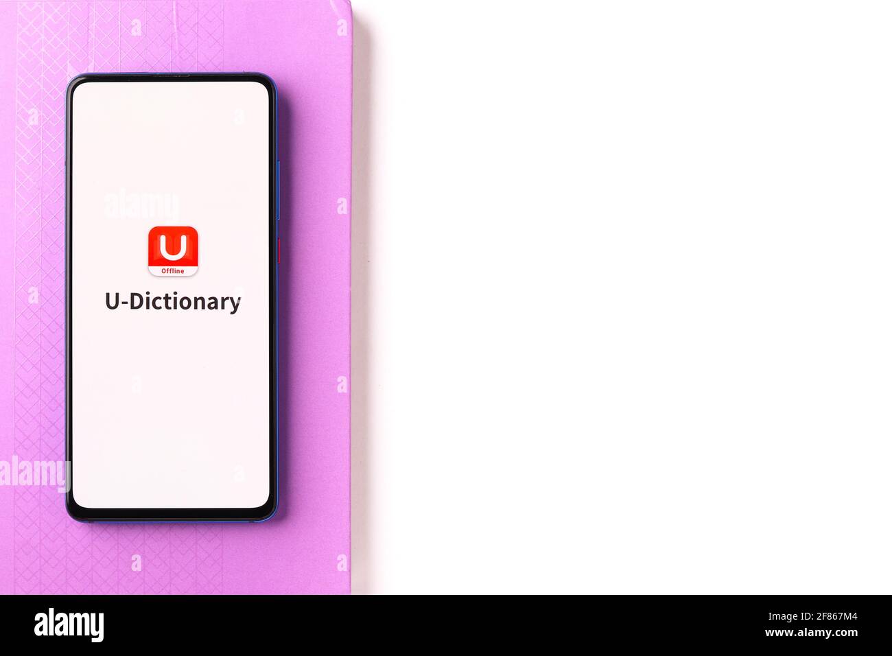 Assam, india - April 10, 2021 : U Dictionary logo on phone screen stock ...