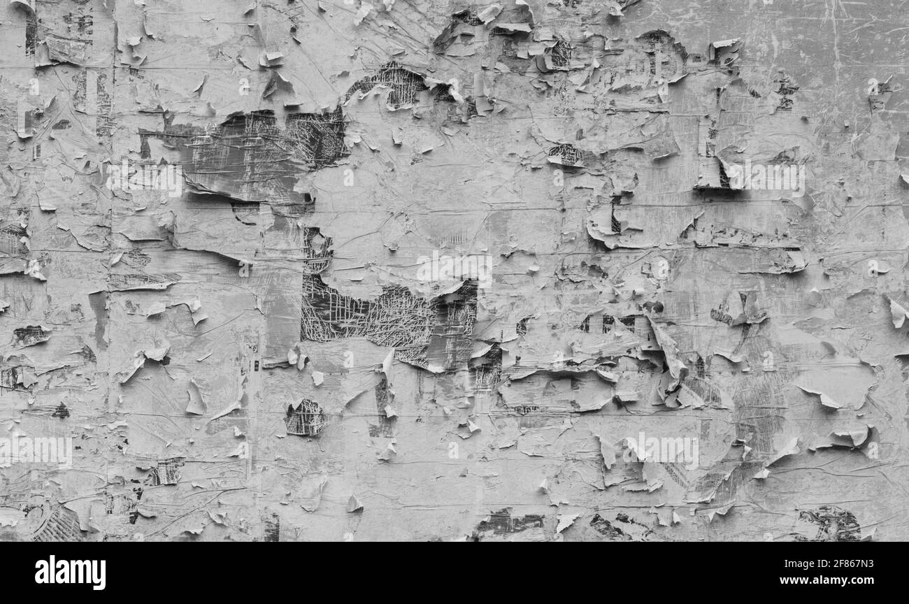 Grayscale shot of an old billboard texture Stock Photo - Alamy