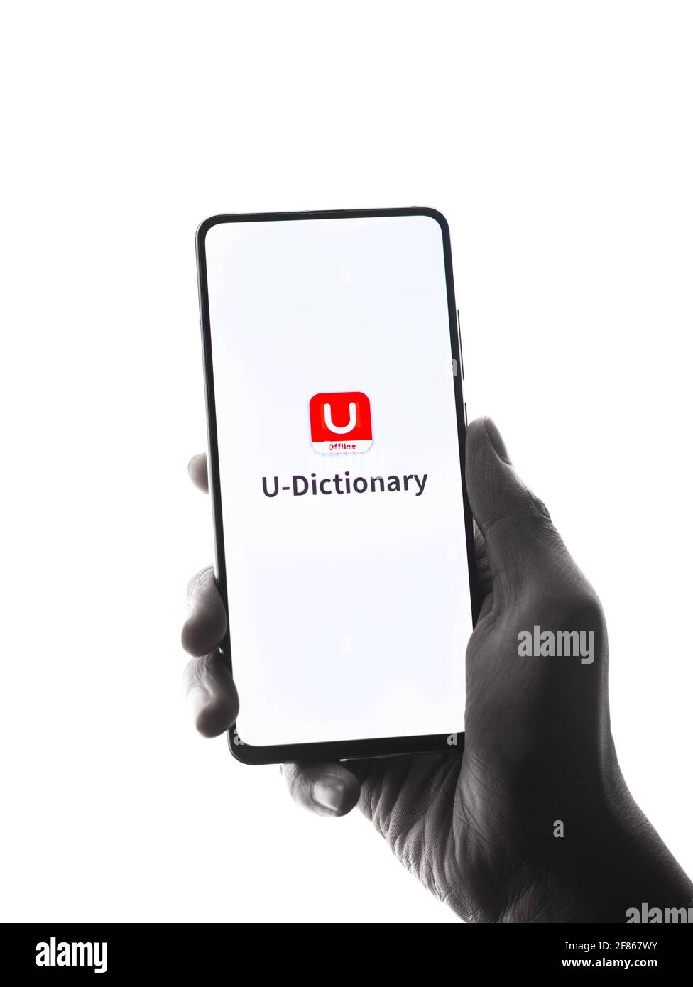 Assam, india - April 10, 2021 : U Dictionary logo on phone screen stock ...