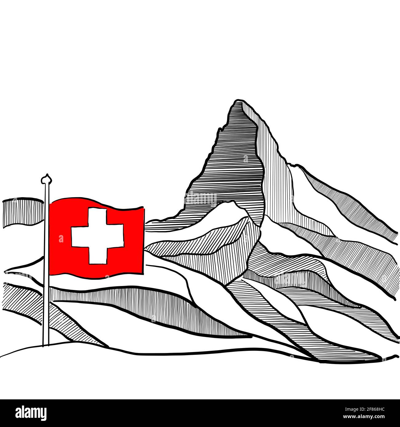 Swiss alps beautiful black Cut Out Stock Images & Pictures - Alamy