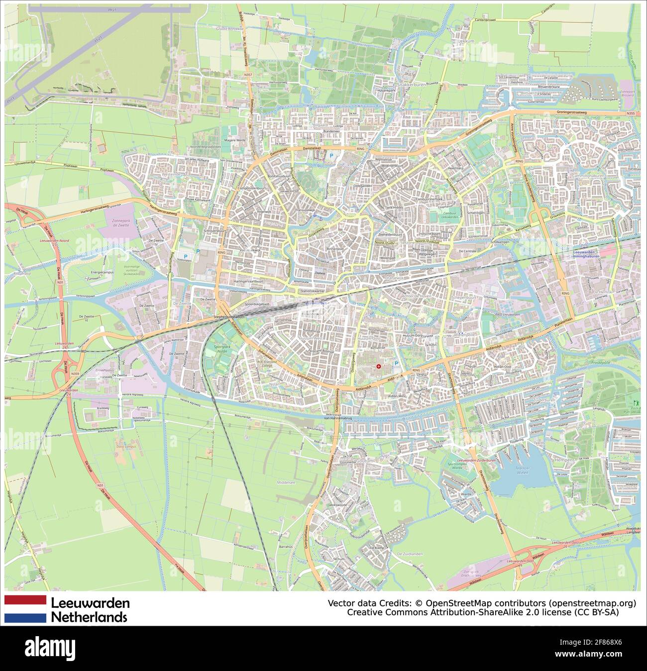 Map of leeuwarden High Resolution Stock Photography and Images - Alamy