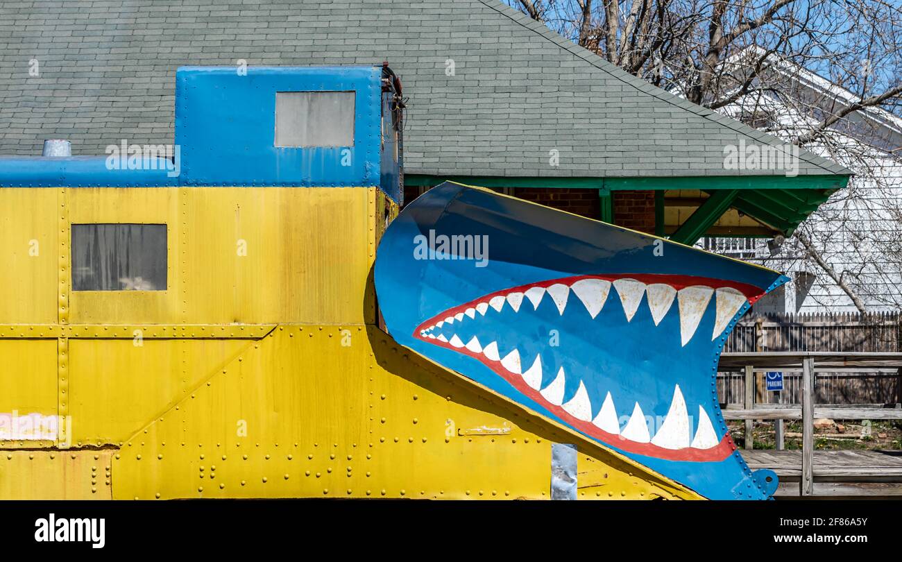 Wedge snow plow rail car hi-res stock photography and images - Alamy