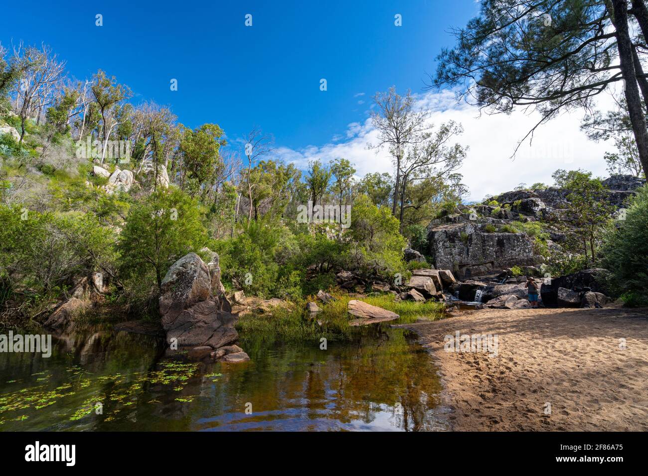 Kauyoo Pool below the Cascades on Crows Nest Creek, Crows Nest National ...