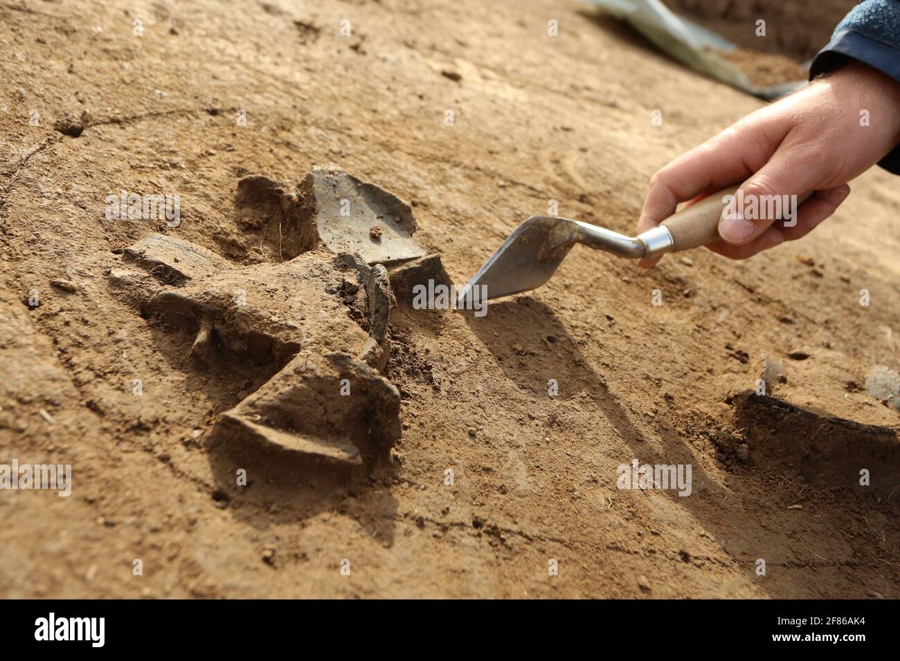 Ceramic shards at archaeological site hi-res stock photography and ...