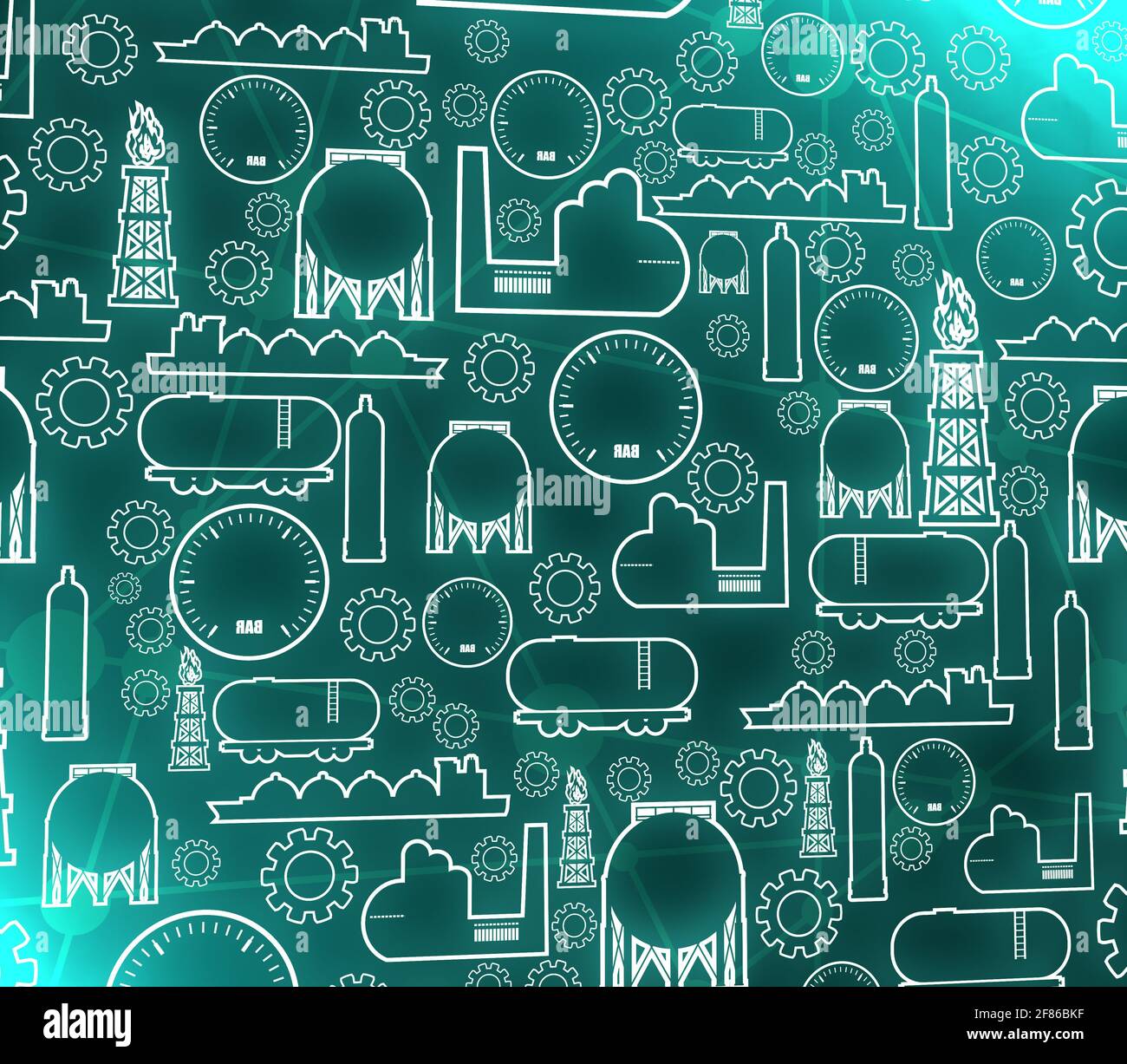 Energy and Power icons set. Design concept of natural gas industry ...
