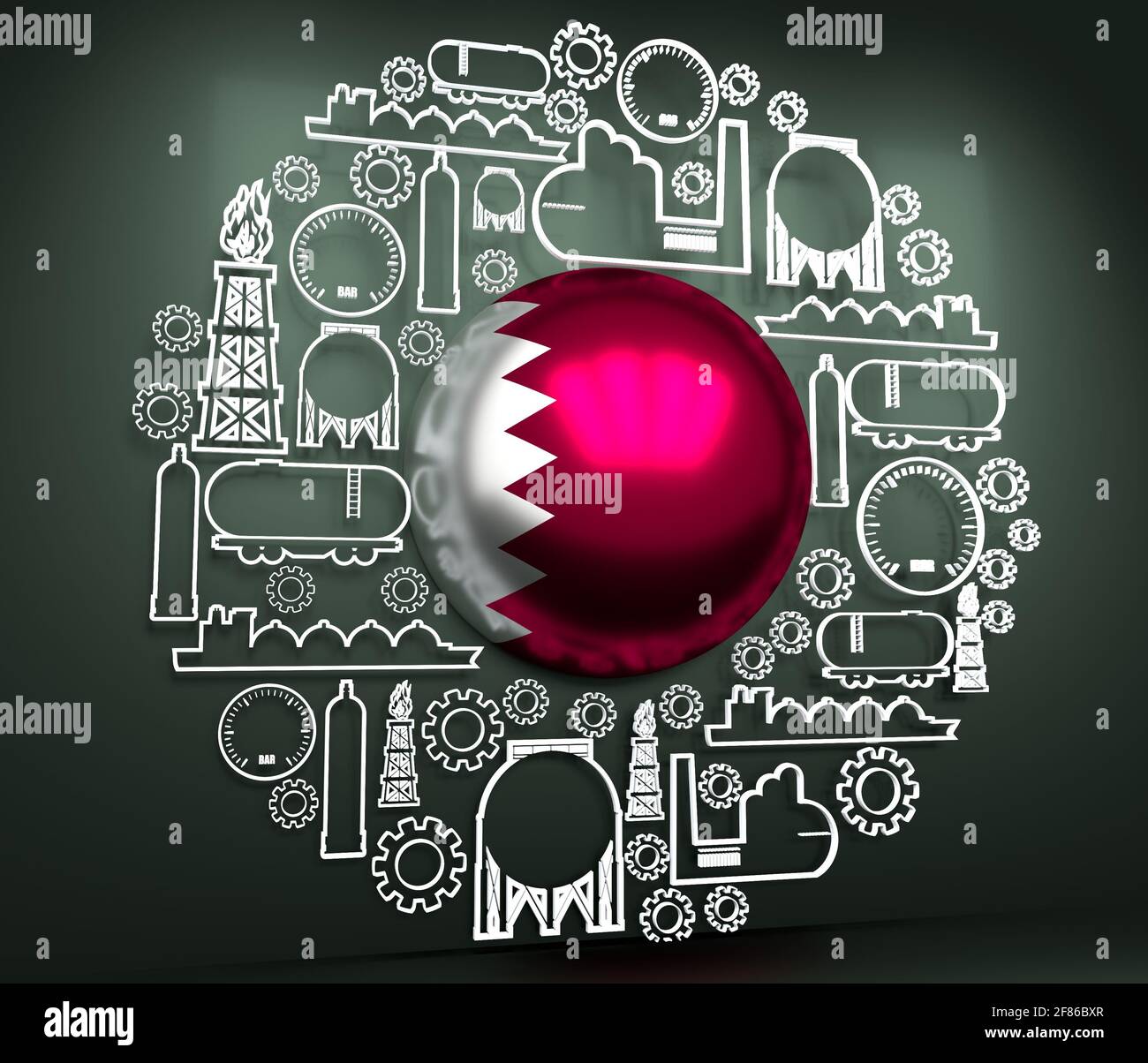 Energy and Power icons set. Design concept of natural gas industry ...