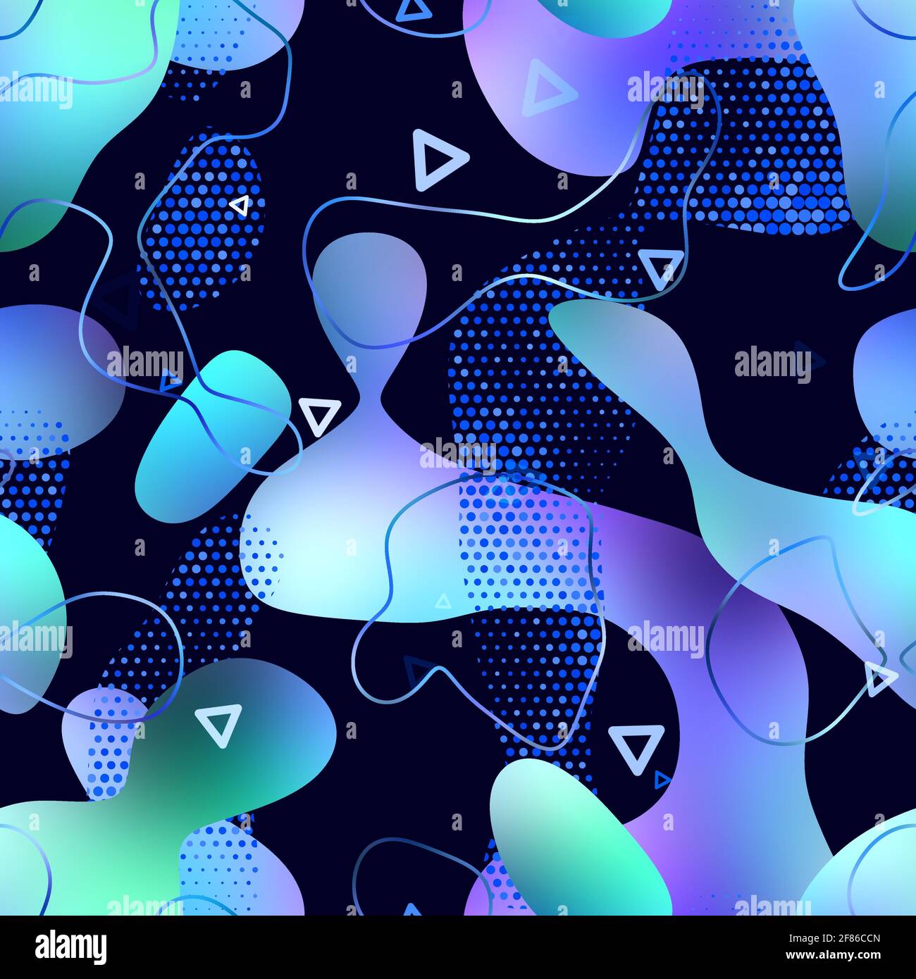 Seamless vibrant lava lamp liquid pattern design for print Stock Photo ...