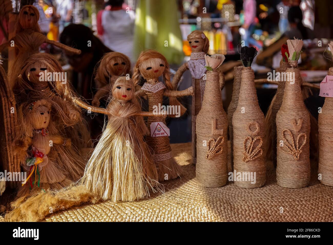 Handmade craft products for home and women on display for sale at Hunar ...