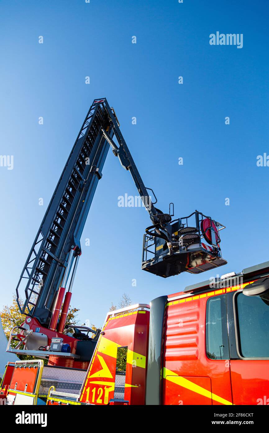 Parked Fire Truck High Resolution Stock Photography and Images - Alamy