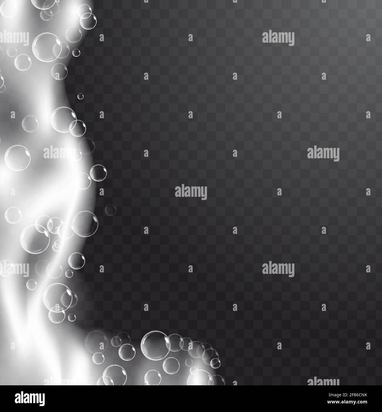 Realistic background with Soap foam. Bath laundry white bubbles ...