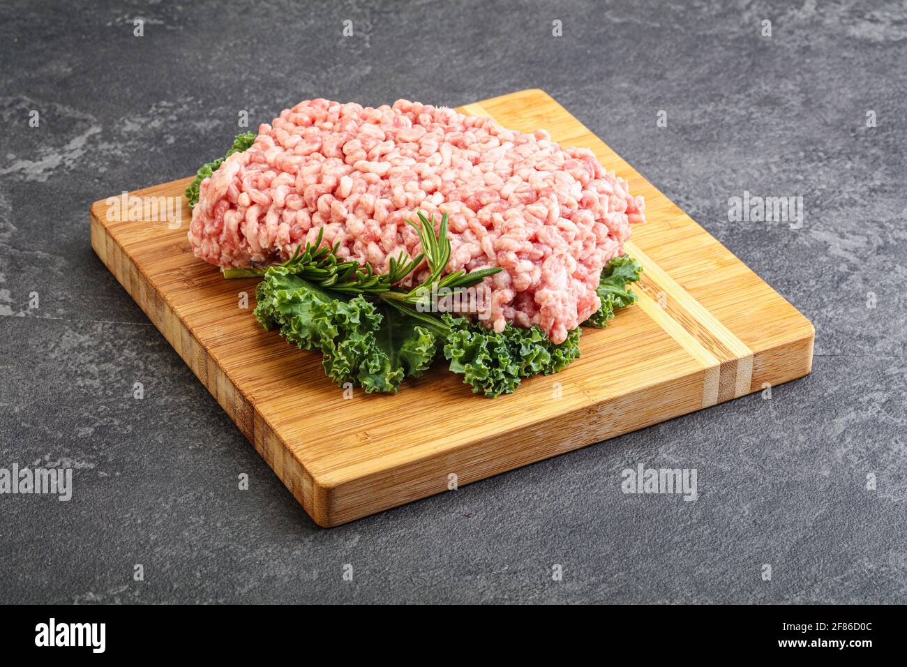 Raw fat pork minced meat for cooking Stock Photo - Alamy