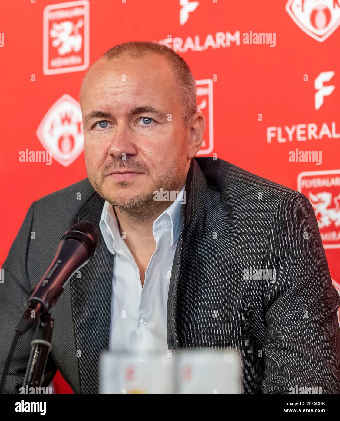 From left presentation of flyeralarm global soccer hi-res stock ...