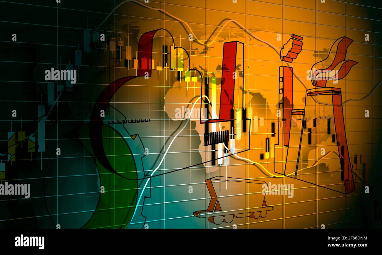 Forex candlestick pattern. Trading chart concept. Financial market ...