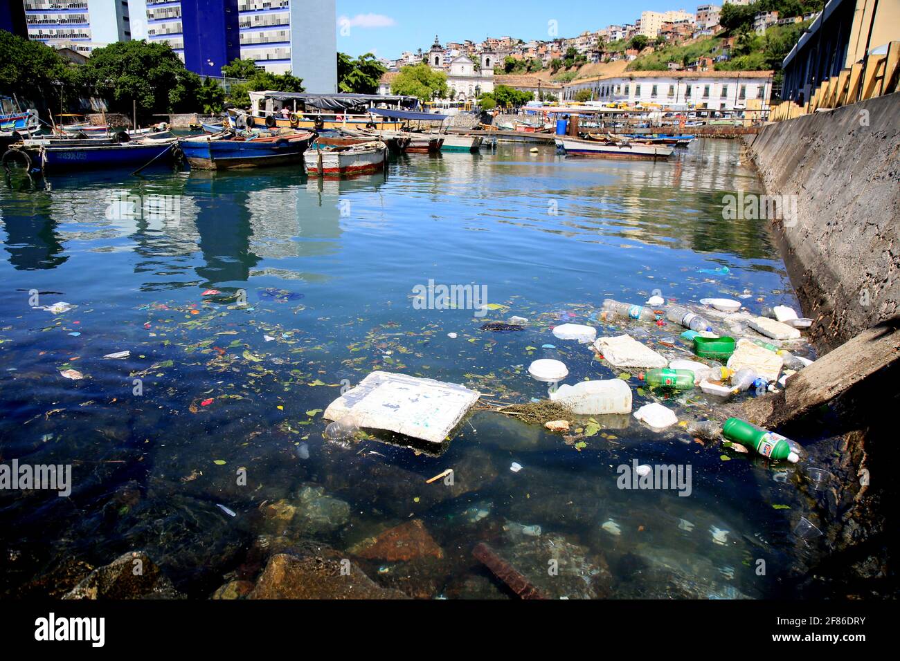 salvador, bahia, brazil - december 11, 2020: disposal of plastic ...