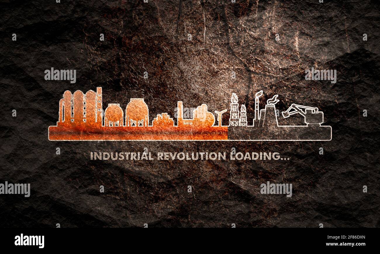 Energy, manufacturing and power concept. Sustainable energy generation ...