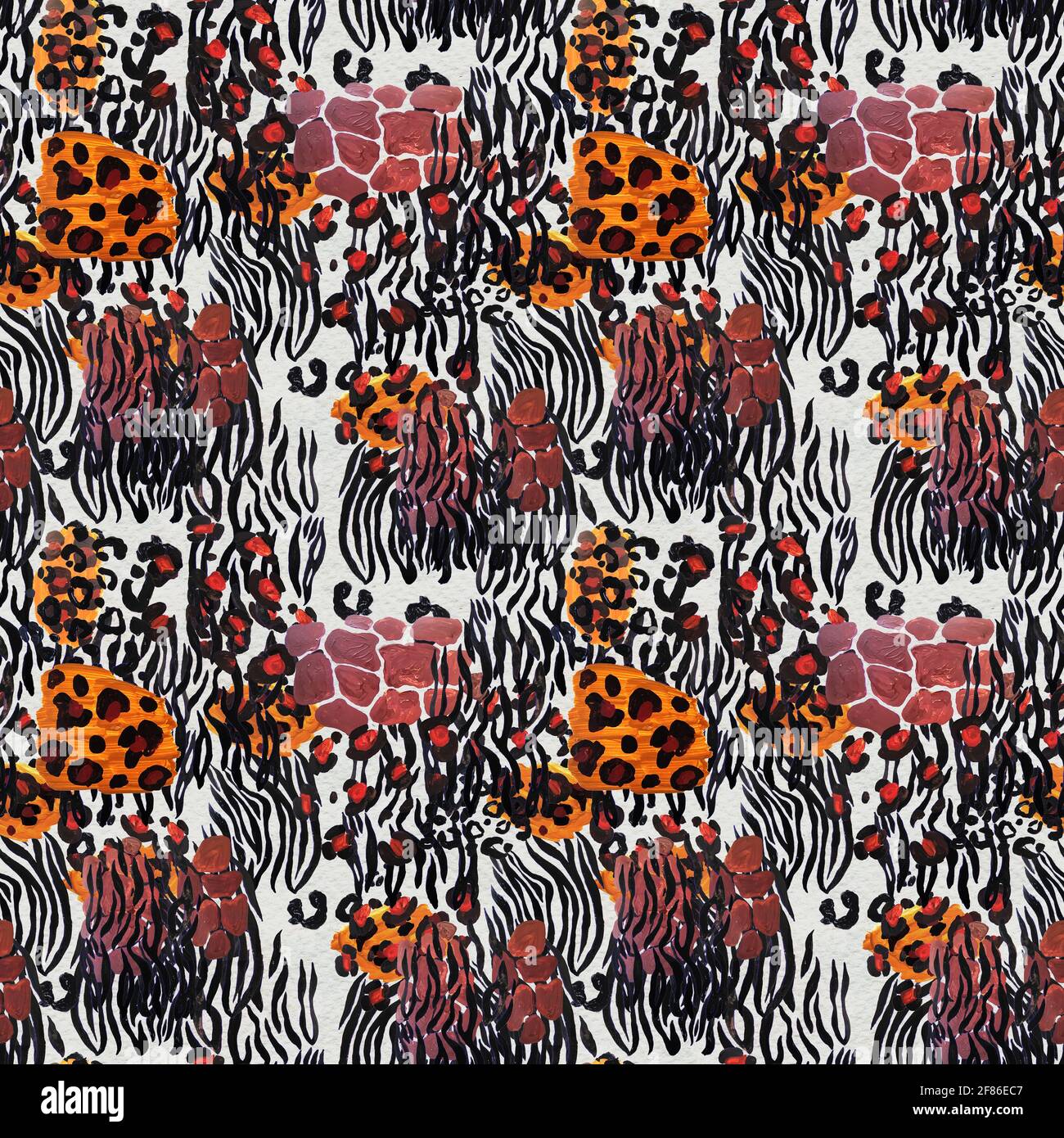 Animal mix print seamless pattern. Abstract background Stock Photo - Alamy