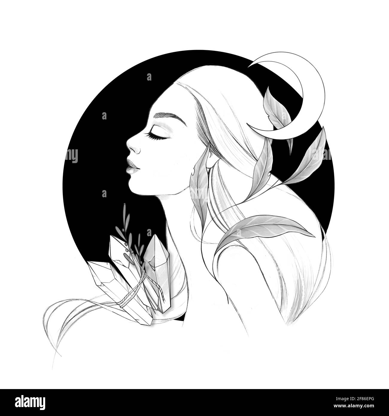 Moon crystal hi-res stock photography and images - Alamy