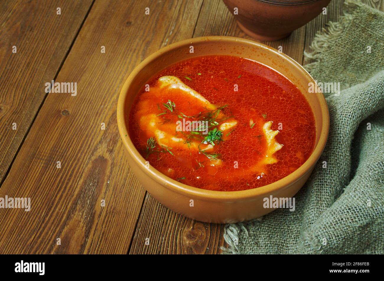 Uszka in traditional Polish barszcz, Uszka - small dumplings version of ...
