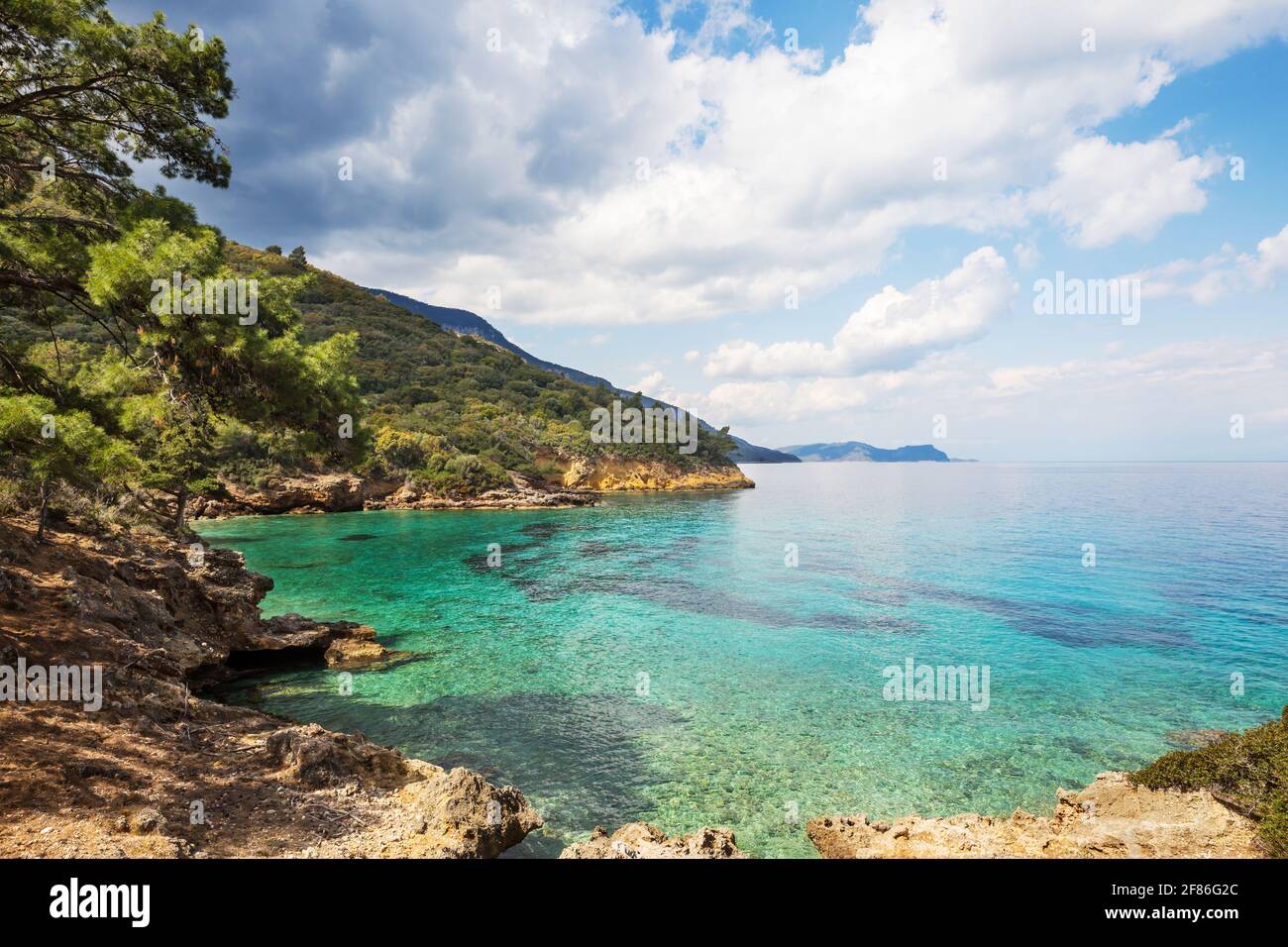 Beautiful sea coast in Turkey Stock Photo - Alamy
