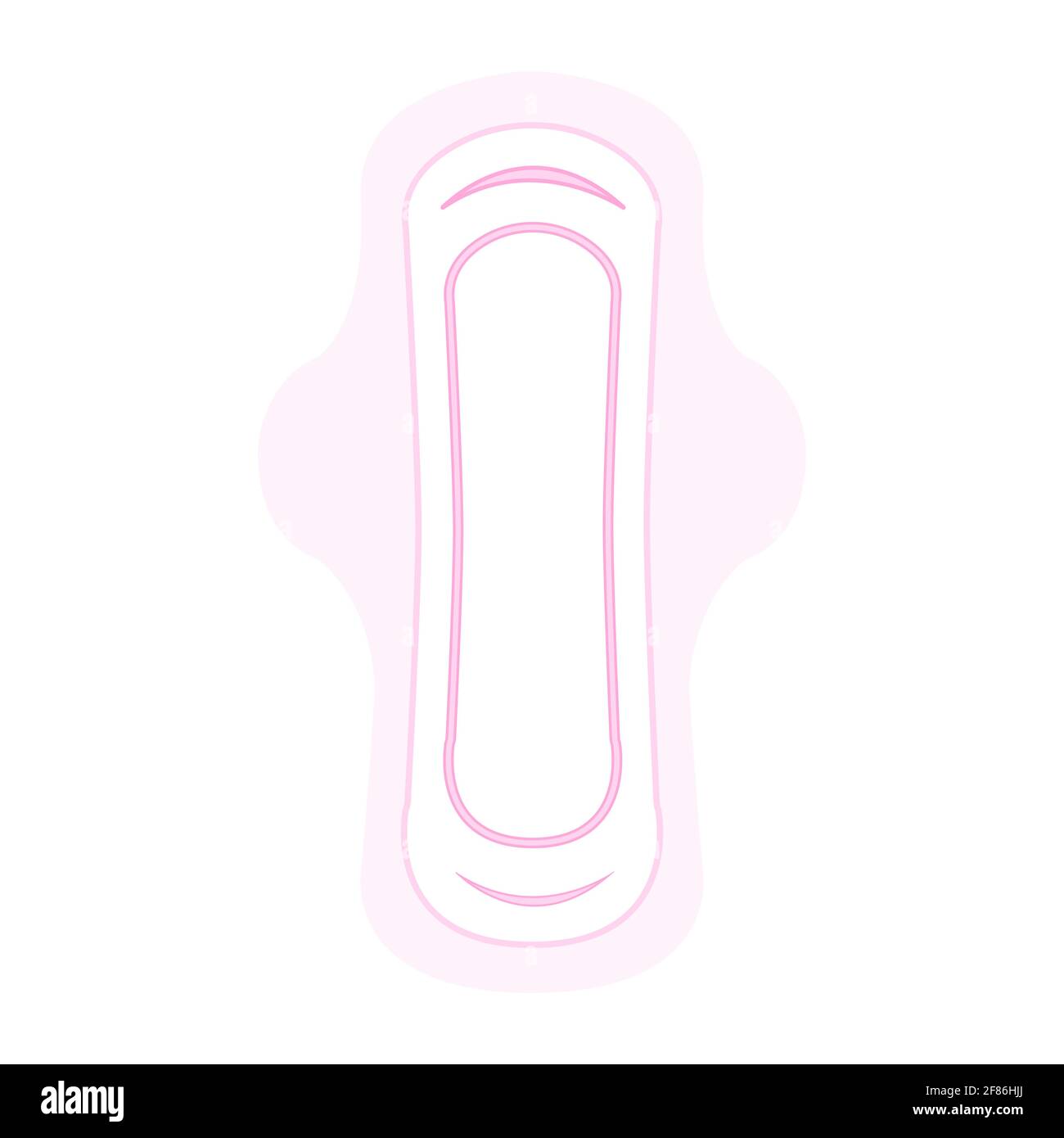 Cartoon vector illustration object Sanitary napkin Stock Vector Image ...