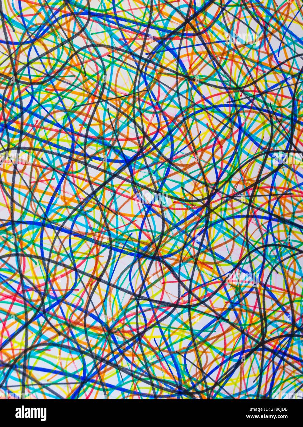 Vertical abstract illustration with colorful swirly lines Stock Photo ...