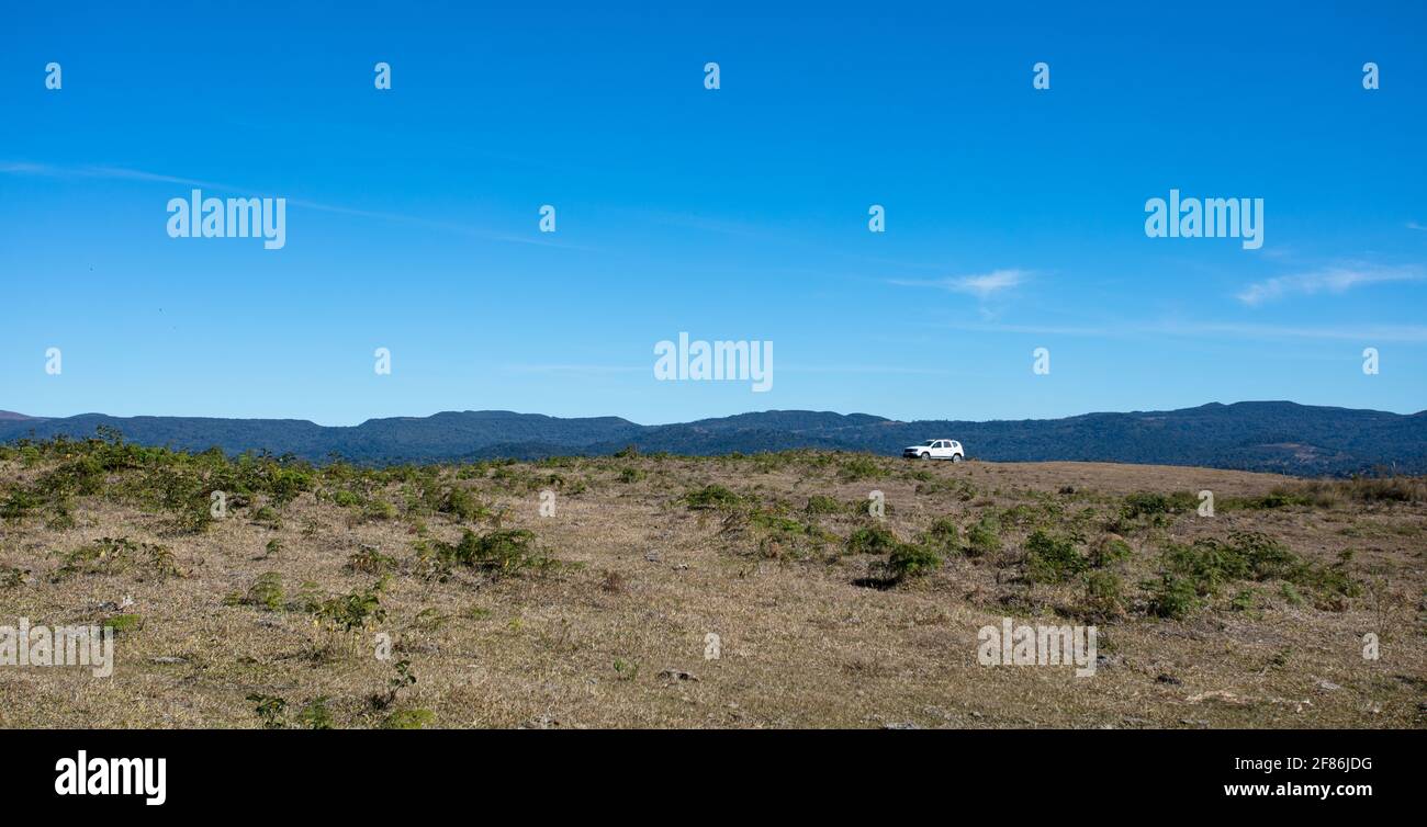 Rural landscape with beautiful greenery in Santa Catarina, Brazil Stock ...