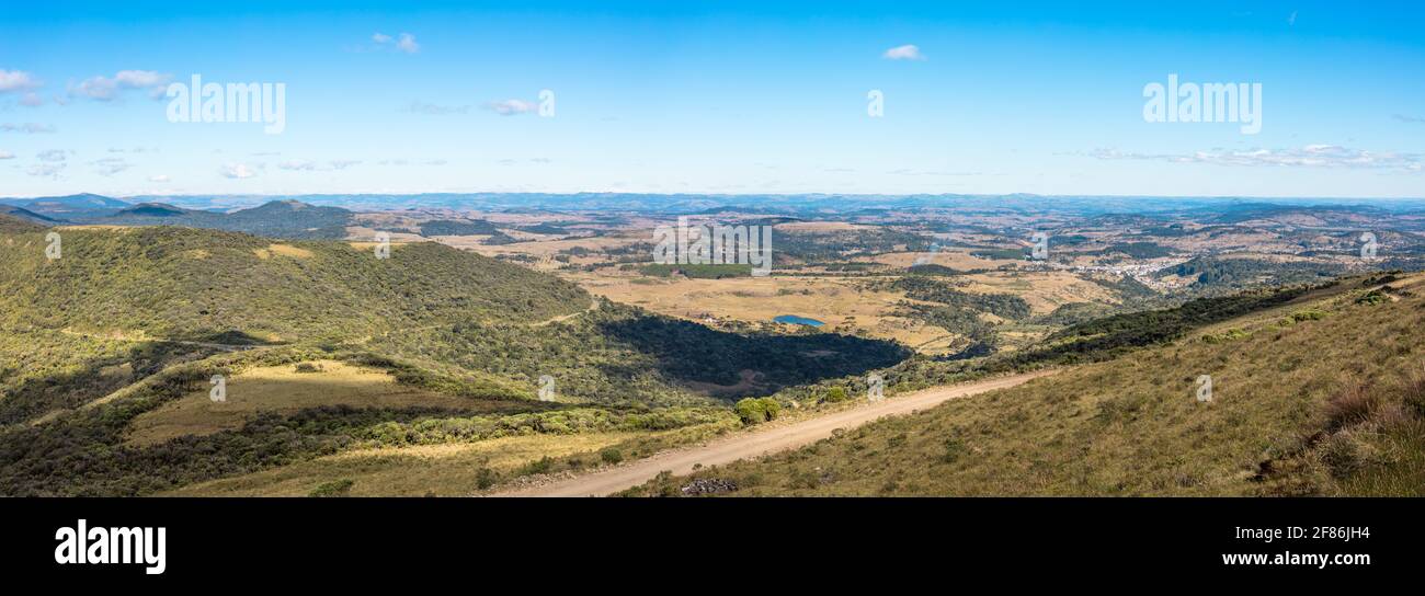 Rural landscape with beautiful greenery in Santa Catarina, Brazil Stock ...