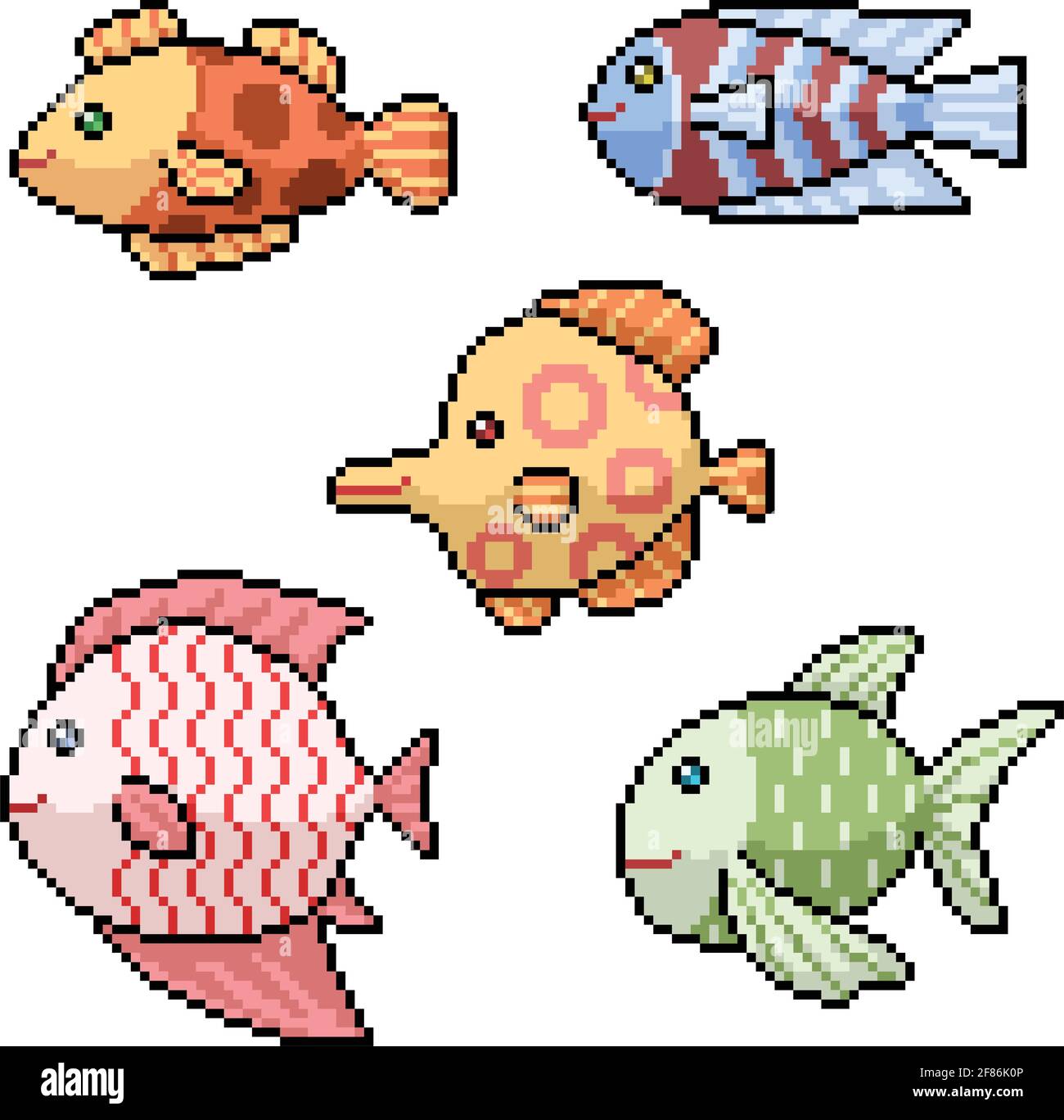 Pixel fish hi-res stock photography and images - Alamy