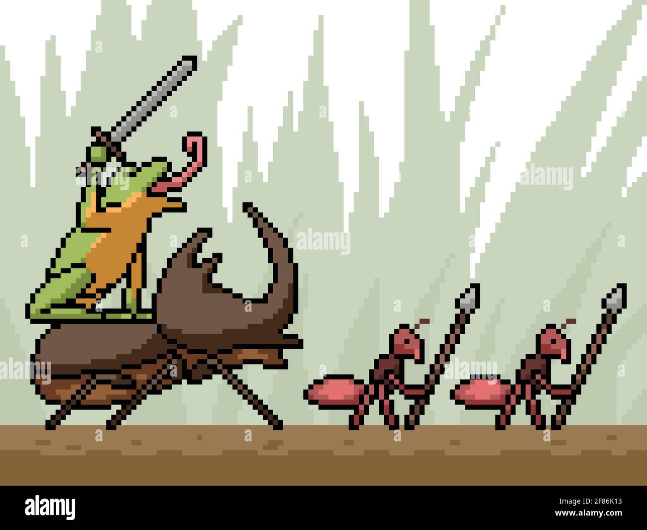 Bug battle Stock Vector Images - Alamy