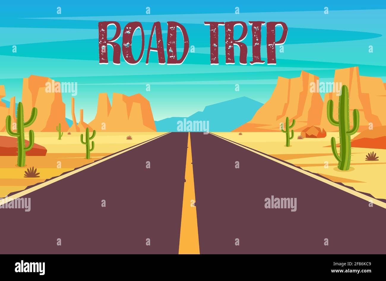 Horizon landscape road sky Stock Vector Images - Alamy