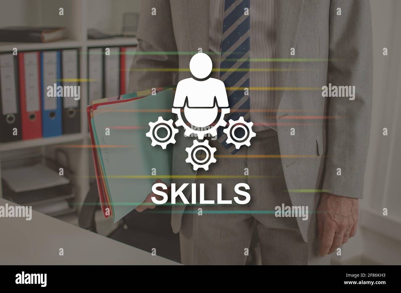 Skills concept illustrated by a picture on background Stock Photo - Alamy