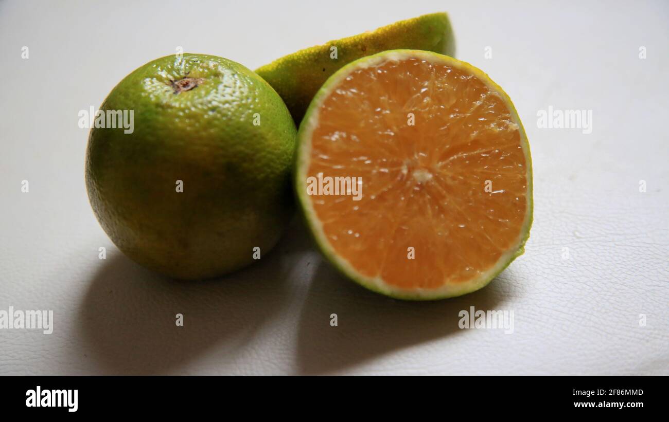 salvador, bahia / brazil - may 8, 2020: orange fruit is seen in the ...