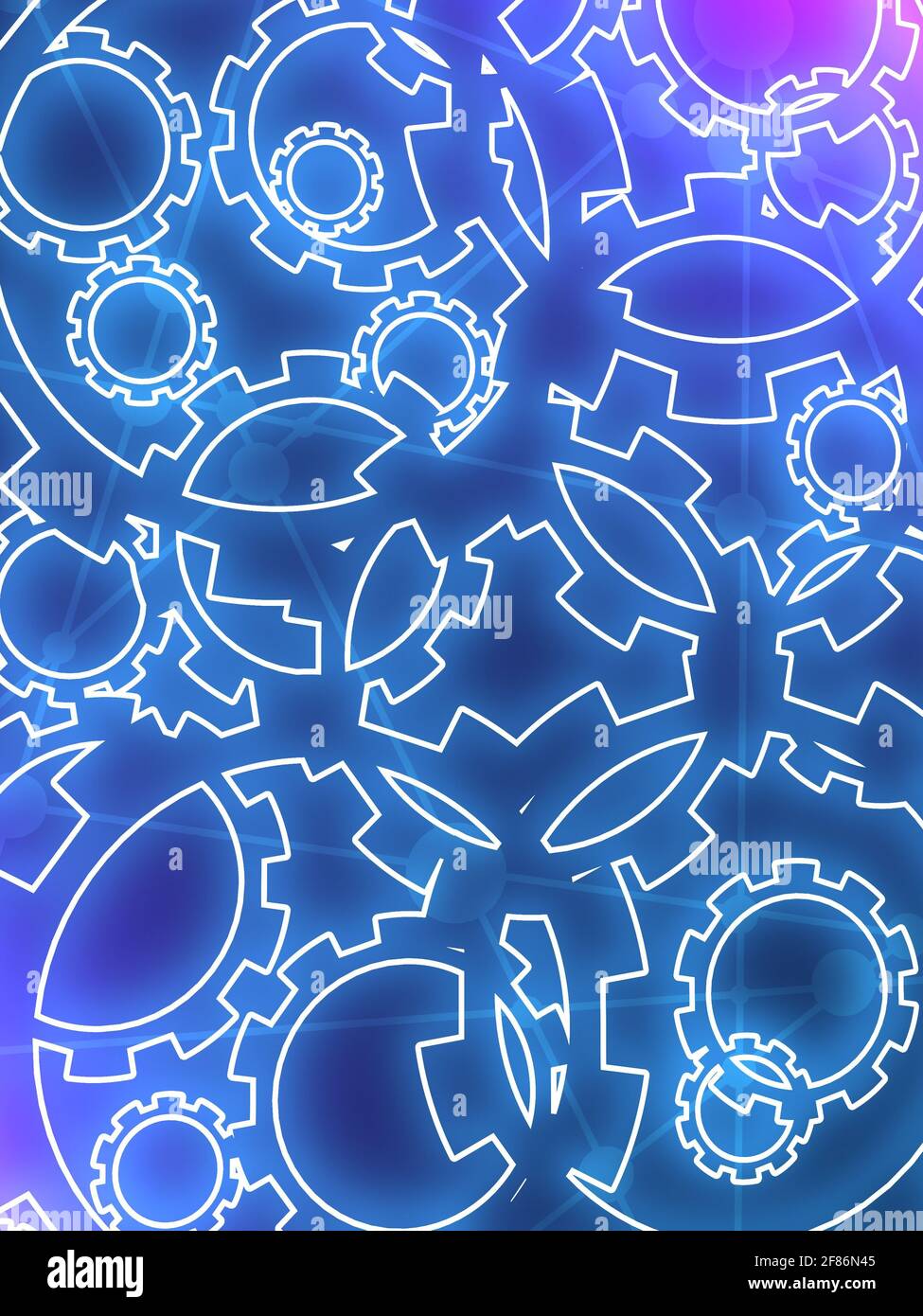 Cog wheels background. Decoration pattern from gears. Precision ...