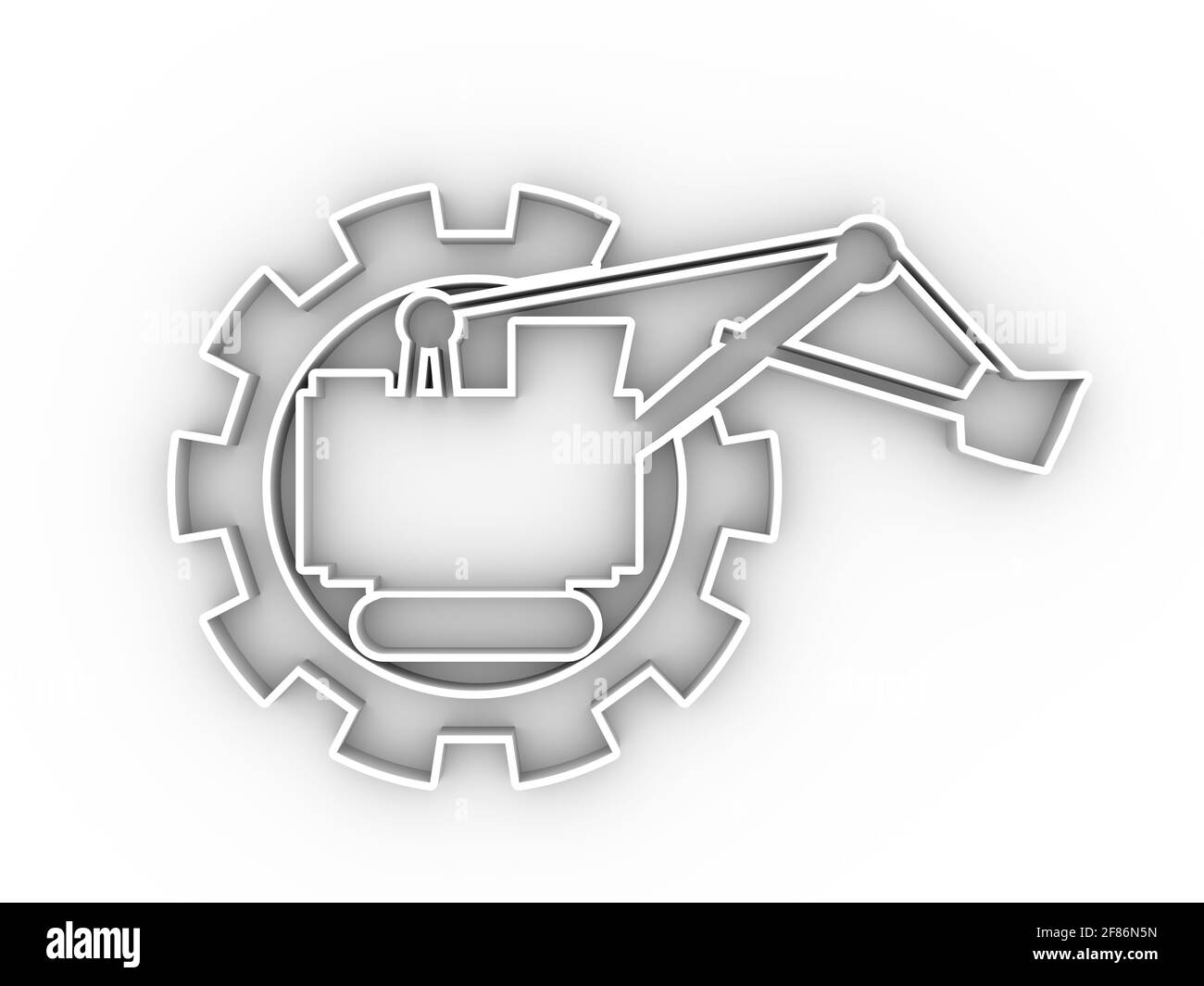 Mining gear logo hi-res stock photography and images - Alamy