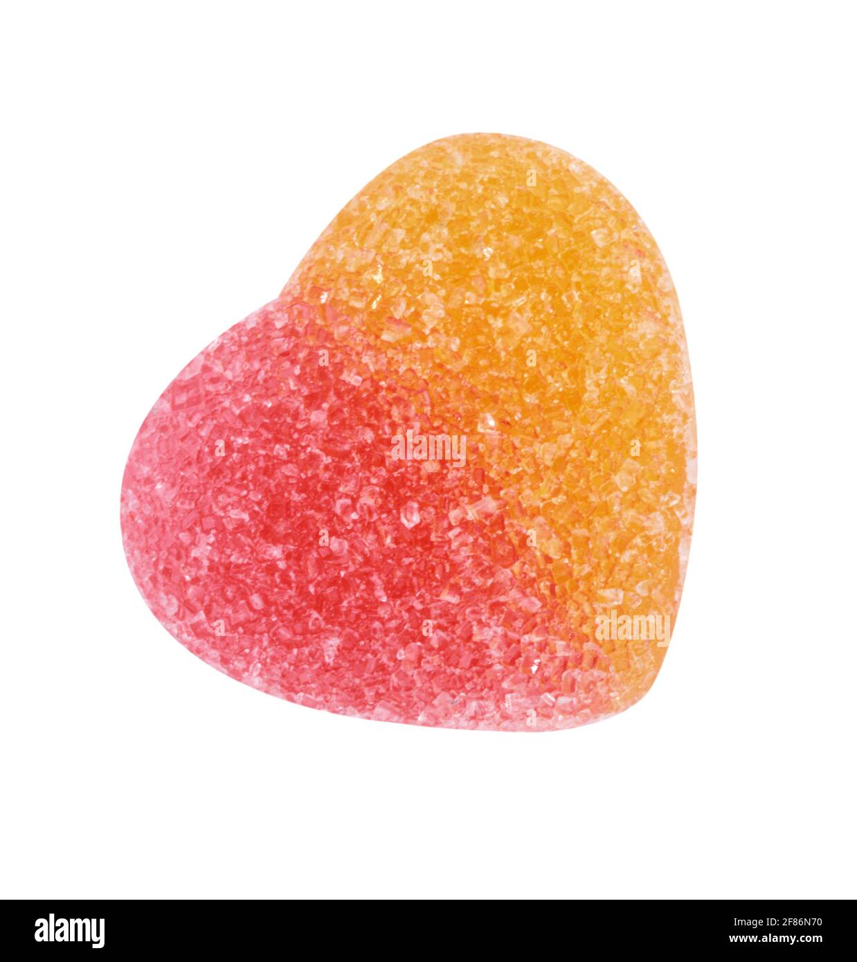 Fruit Jelly with Heart Shape Isolated Stock Photo - Alamy