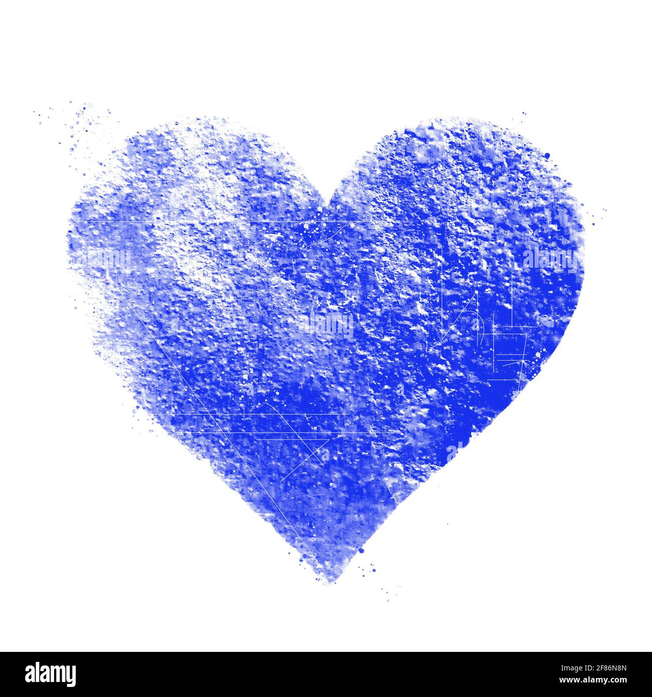 Vintage blue heart. Great for Valentine's Day, wedding, scrapbook ...