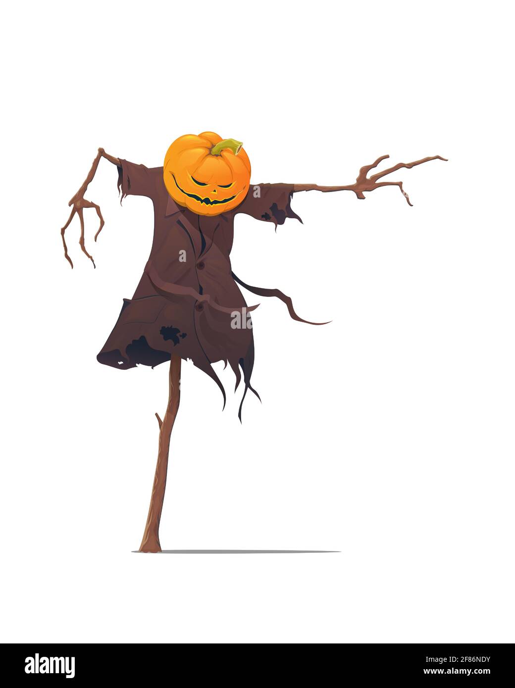 Scary Cartoon Scarecrow