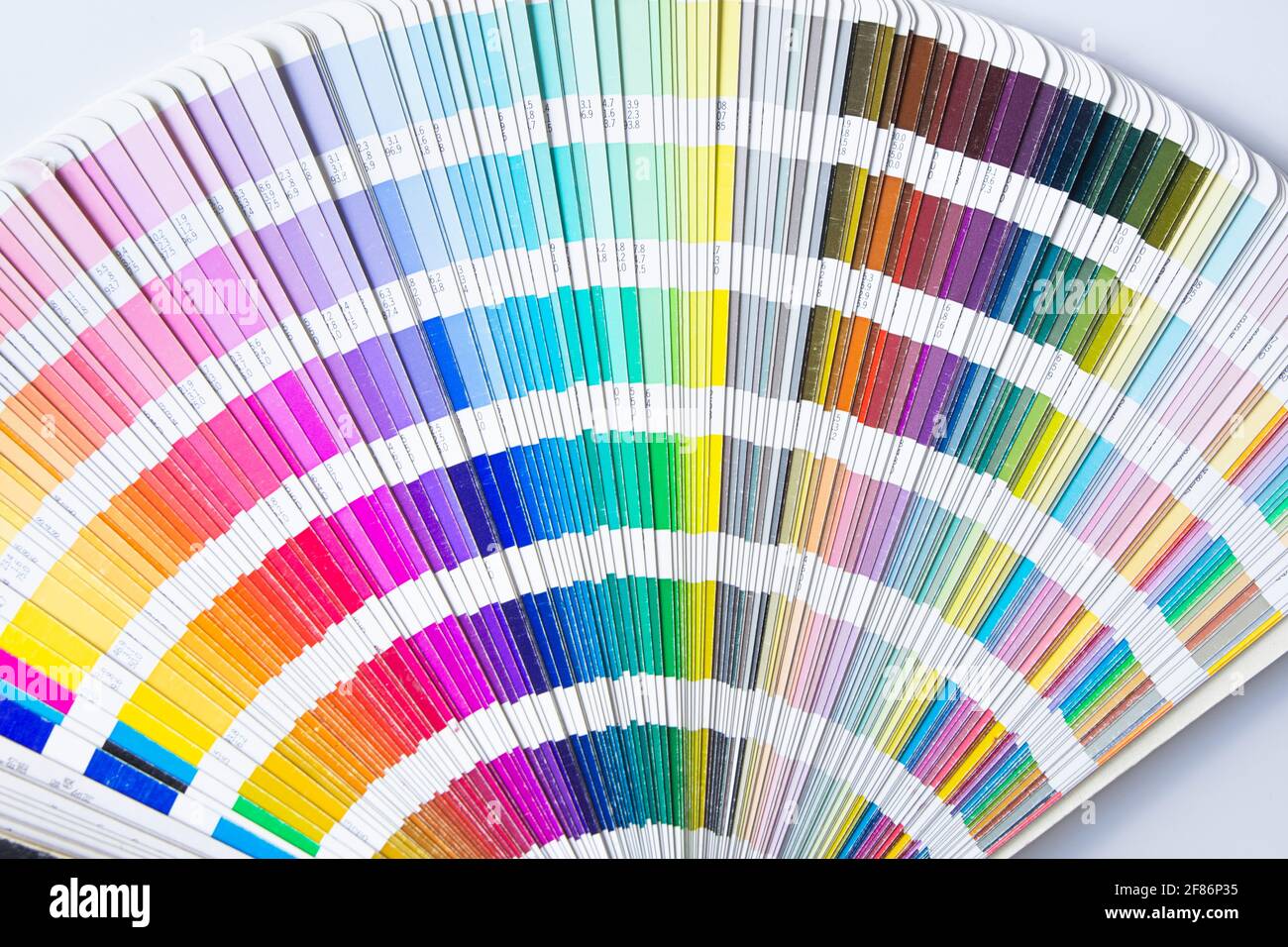 opened color chart. isolated. Selective Focus colours Stock Photo - Alamy