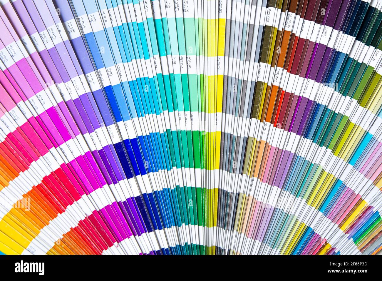 opened color chart. isolated. Selective Focus colours Stock Photo - Alamy