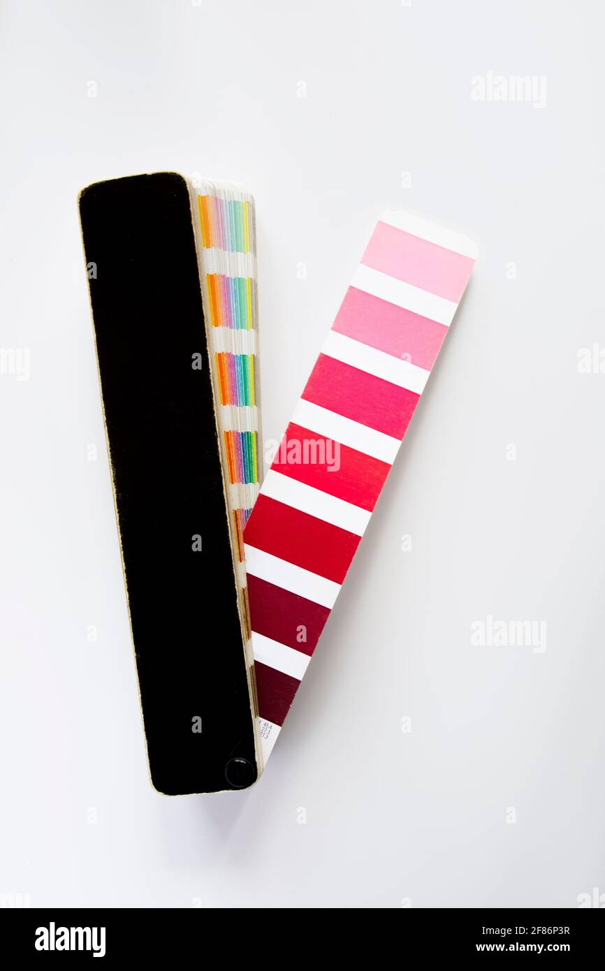 opened color chart. isolated. Selective Focus colours Stock Photo - Alamy