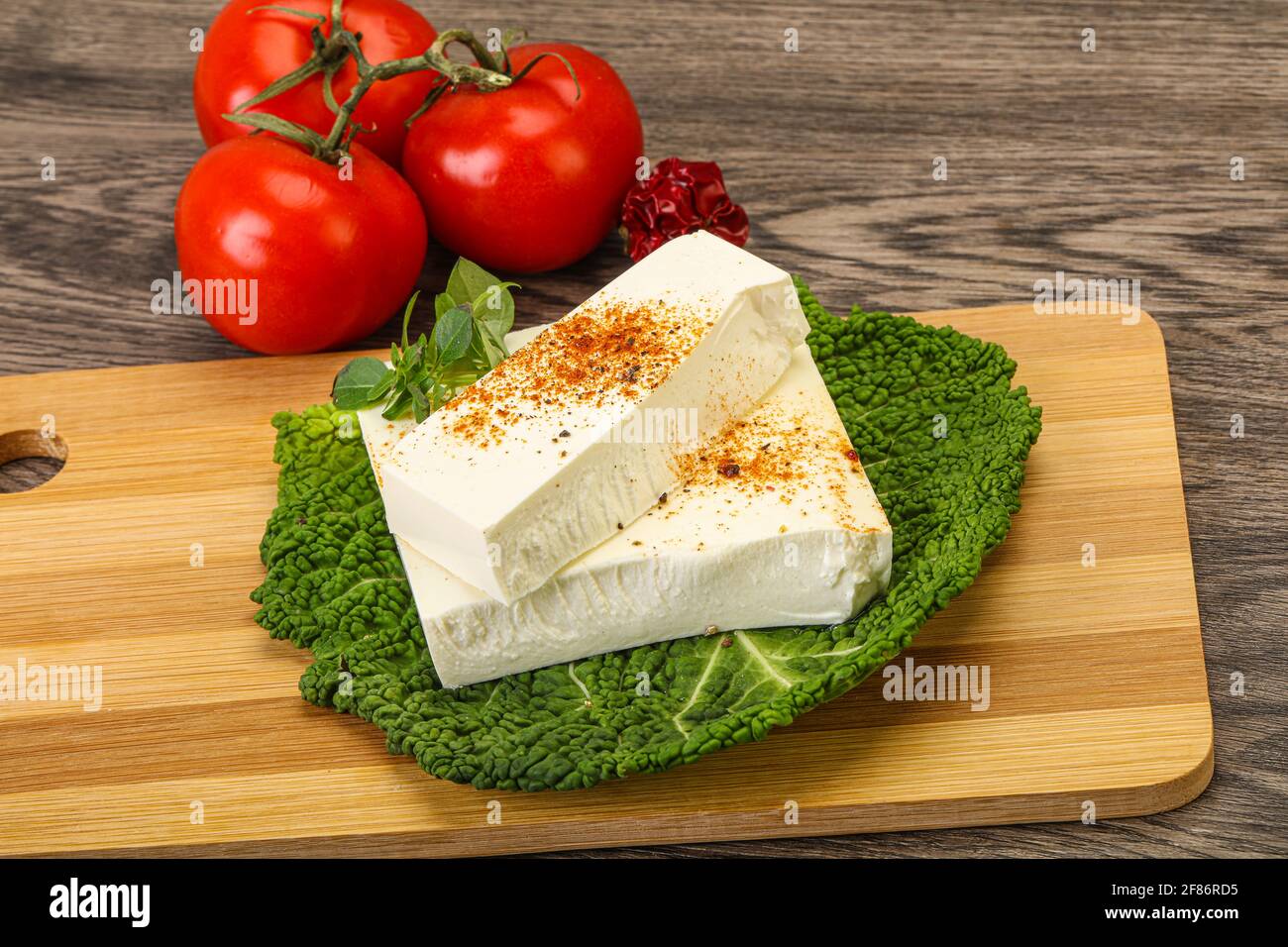 Greek Feta soft cheese for salad Stock Photo - Alamy