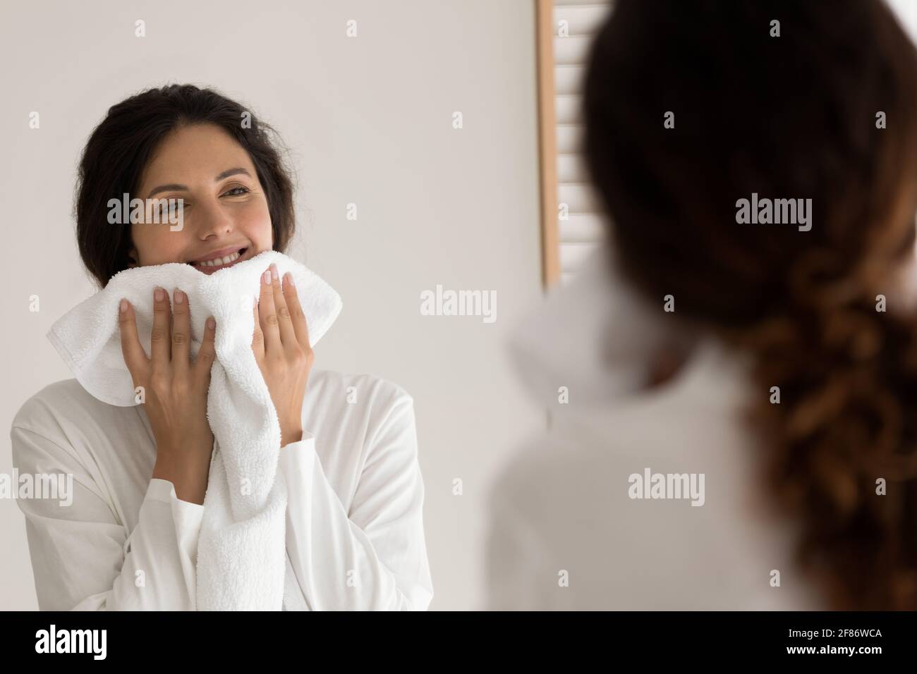 Woman Wiping Face High Resolution Stock Photography and Images - Alamy