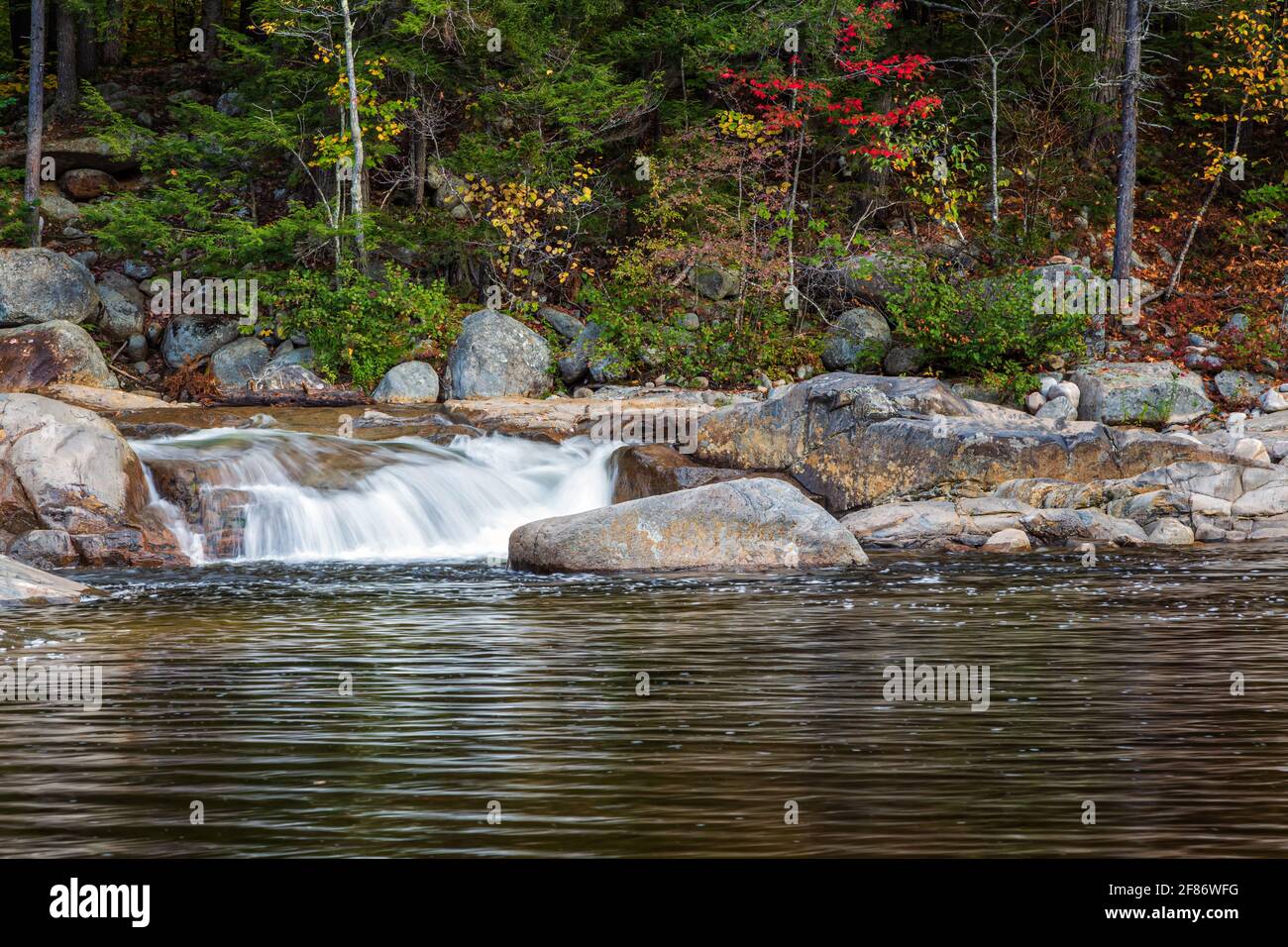 Waterfalls of New Hampshire in Fall Season Stock Photo - Alamy