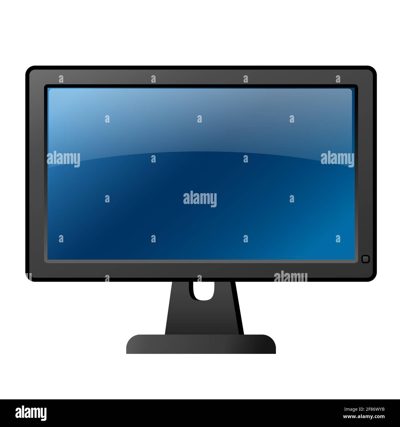 illustration of the pc computer icon on the white background Stock ...
