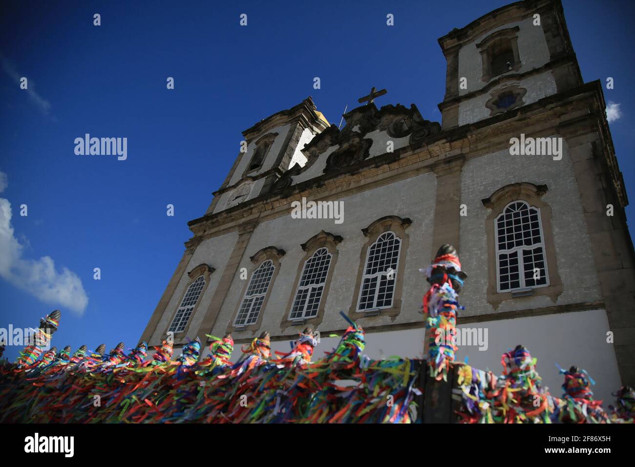 salvador, bahia / brazil - november 8, 2019: View of the Bonfim Church ...