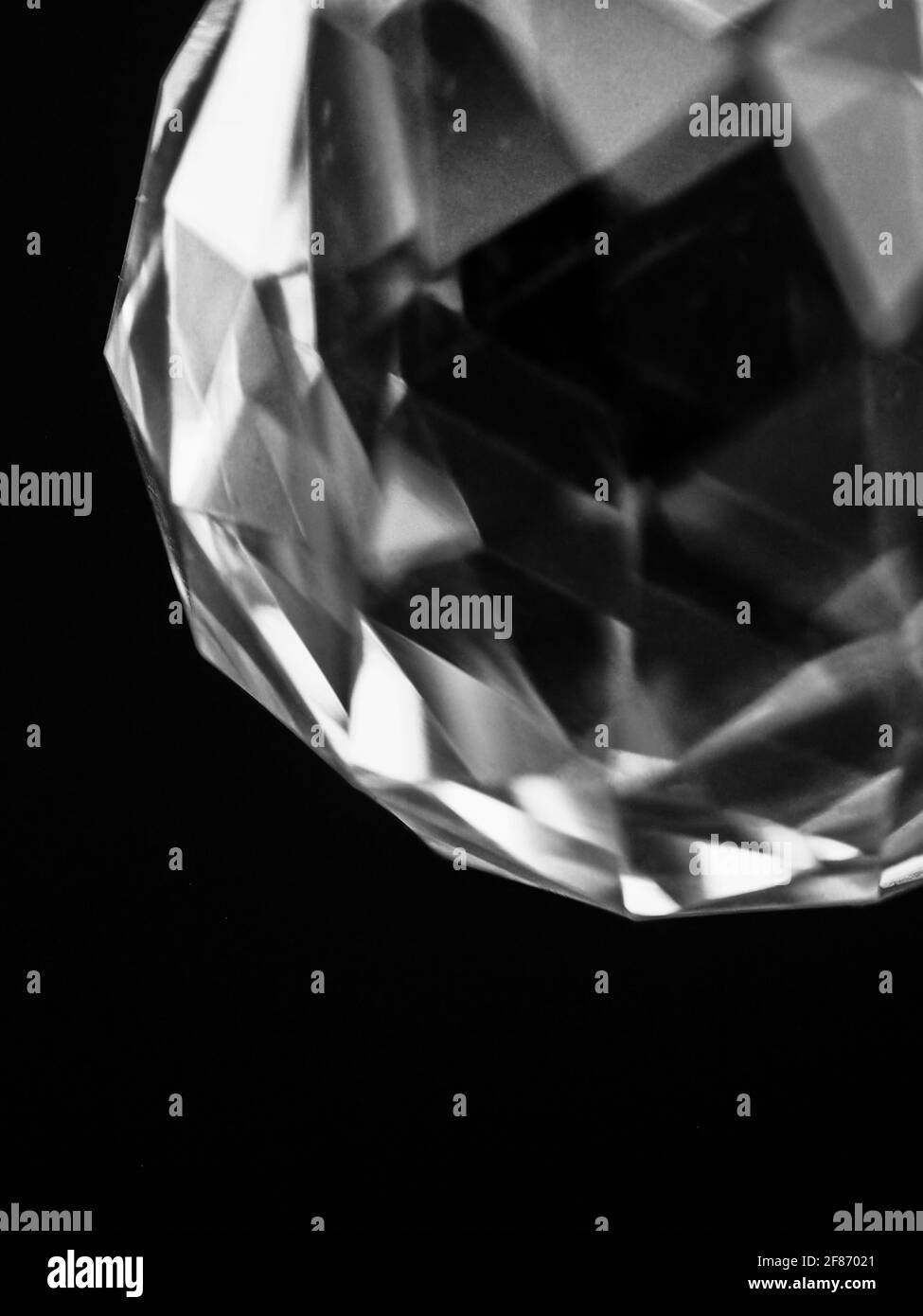 Shiny things, round sphere decorative crystal cut glass ornament ...