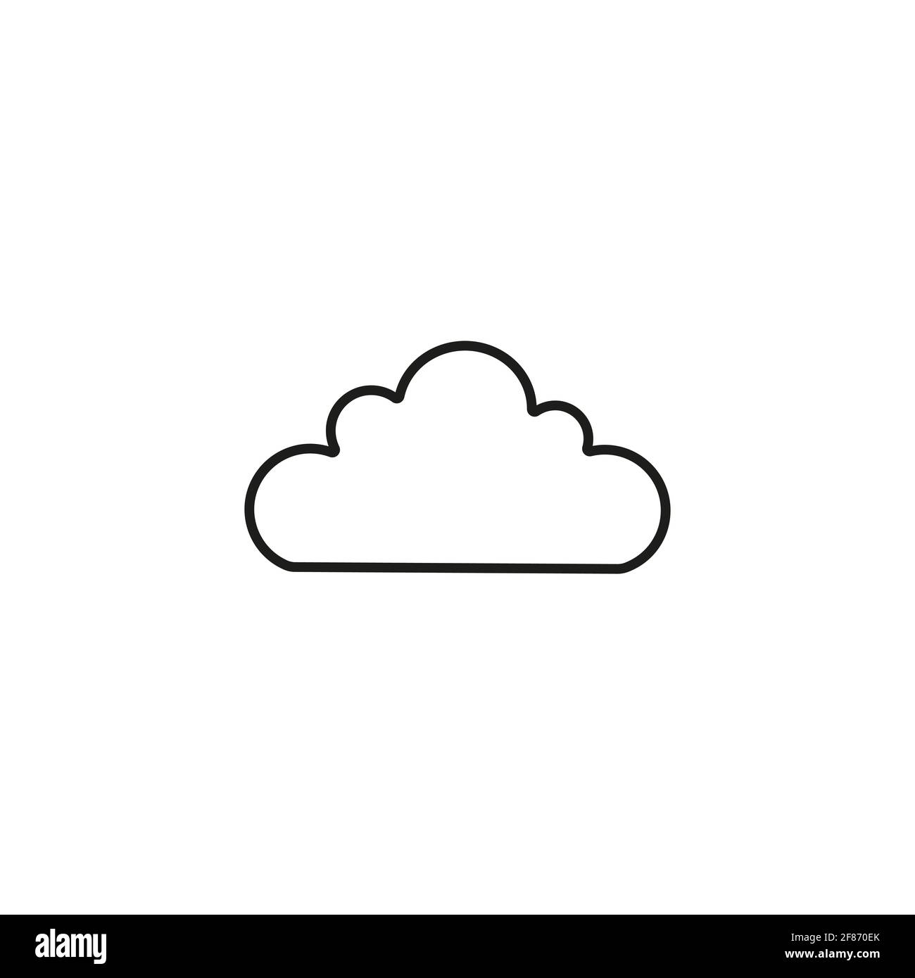 White cloud icon isolated on Stock Vector Images - Alamy