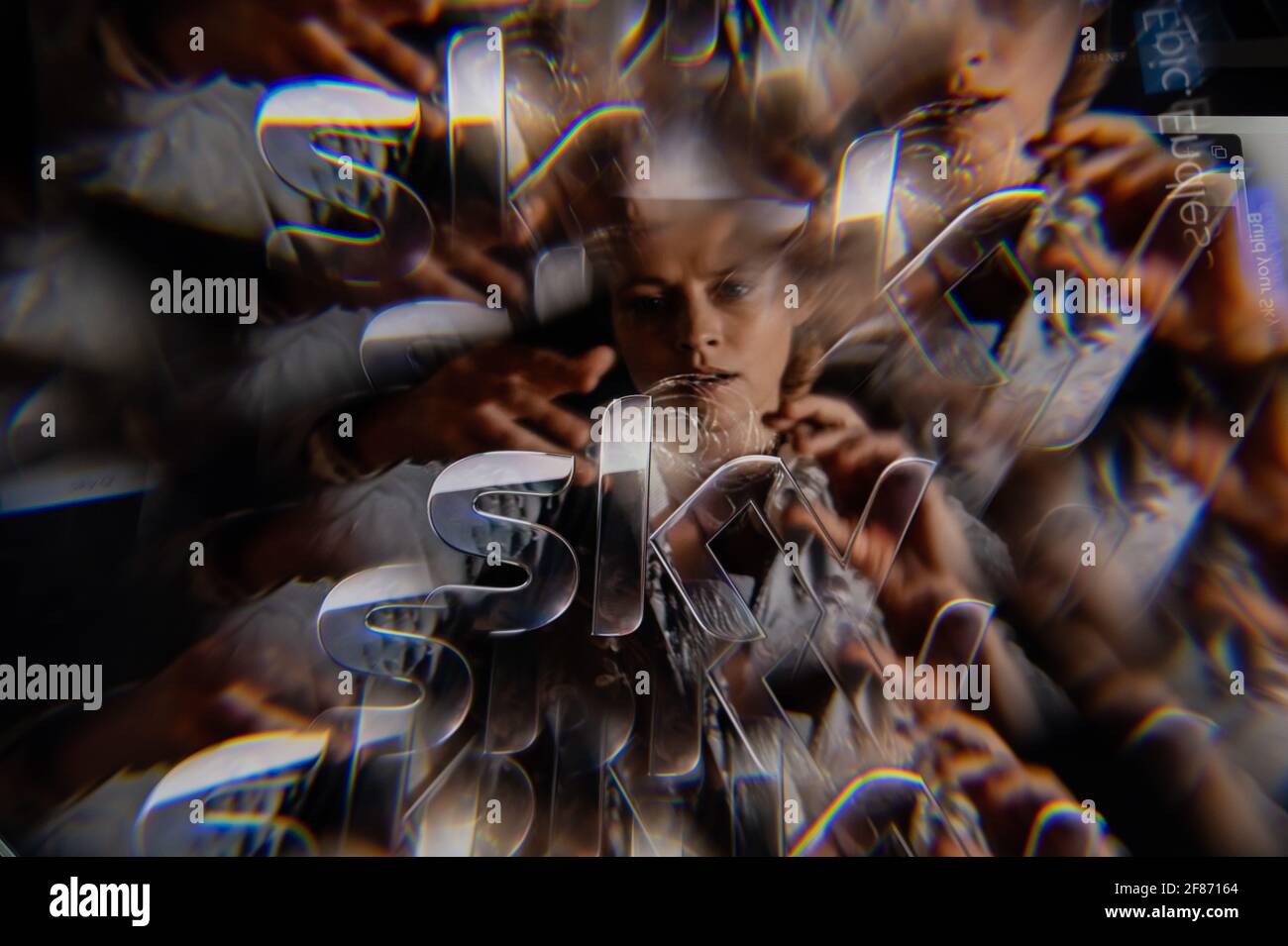 Milan, Italy - APRIL 10, 2021: British Sky Broadcasting logo on laptop ...